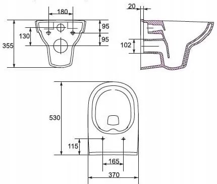Cersanit City CleanOn, závěsná mísa + antibakteriální toaletní sedátko z duroplastu, bílá, K701-143