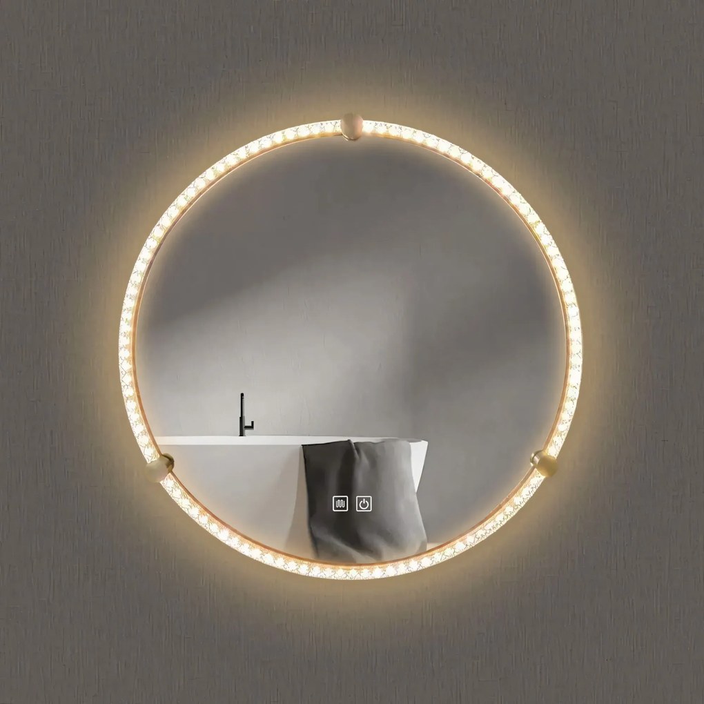 Tutumi Tutumi, LED zrcadlo 60cm, model 106, přední osvětlení, HOM-02699