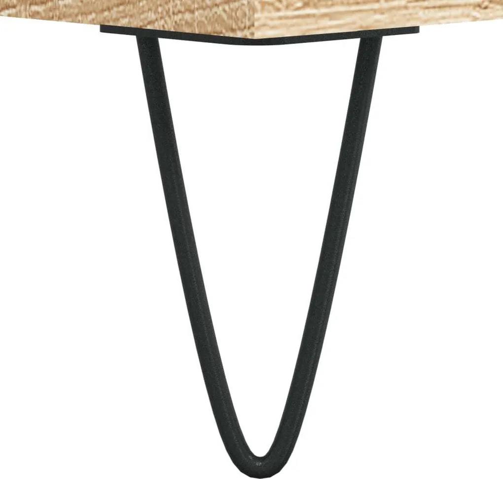 vidaXL Konferenční stolek 102x44,5x50 cm kompozitní dřevo [830999] Barva: Černá