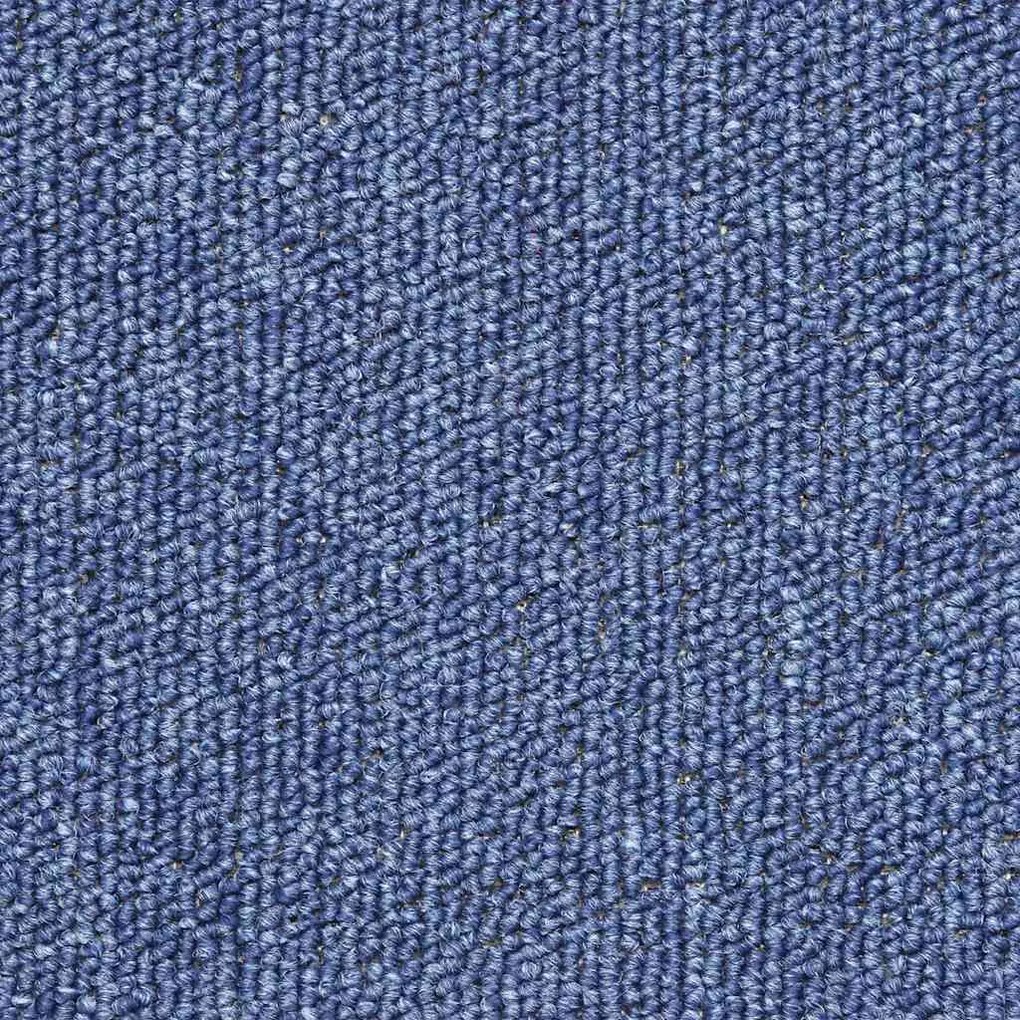 Schodové rohože 15 ks 56 x 17 x 3 cm modré, půlkulaté 133883