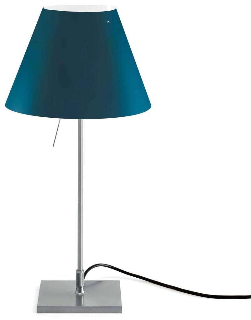 Luceplan Costanzina stolní lampa hliník, modrá
