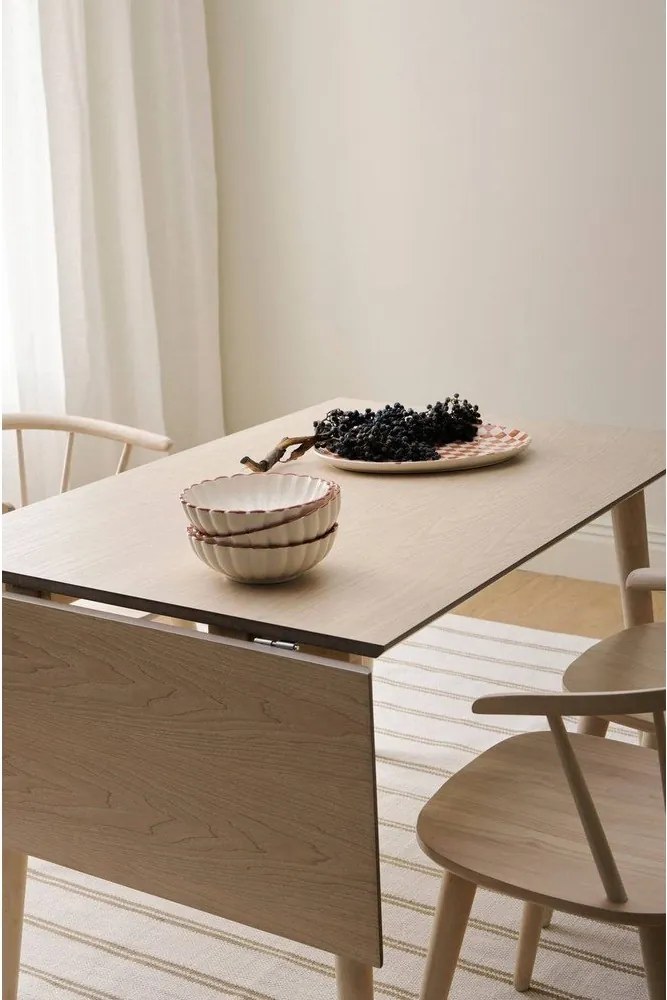 Rozkládací jídelní stůl s přídavnou deskou v dekoru jilmu 80x120 cm Jolina – Ellos Home
