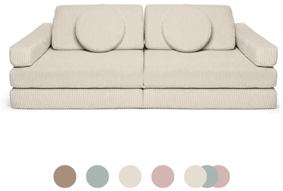 SHAPPY PLAY SOFA PURE CORDUROY Corduroy / Lollipop Barva: Vanilla