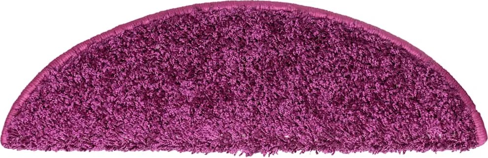 Schodové rohože 20 ks 56 x 17 x 3 cm fialové půlkulaté 3365842