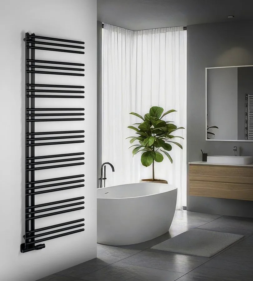 Aqualine Poseidon otopné těleso rovné 550 x 1740 mm černá mat PS517B