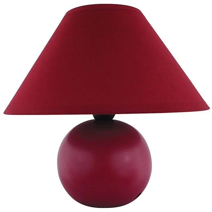 Stolní moderní keramická lampa ARIEL, 1xE14, 40W, červená Rabalux ARIEL 004906