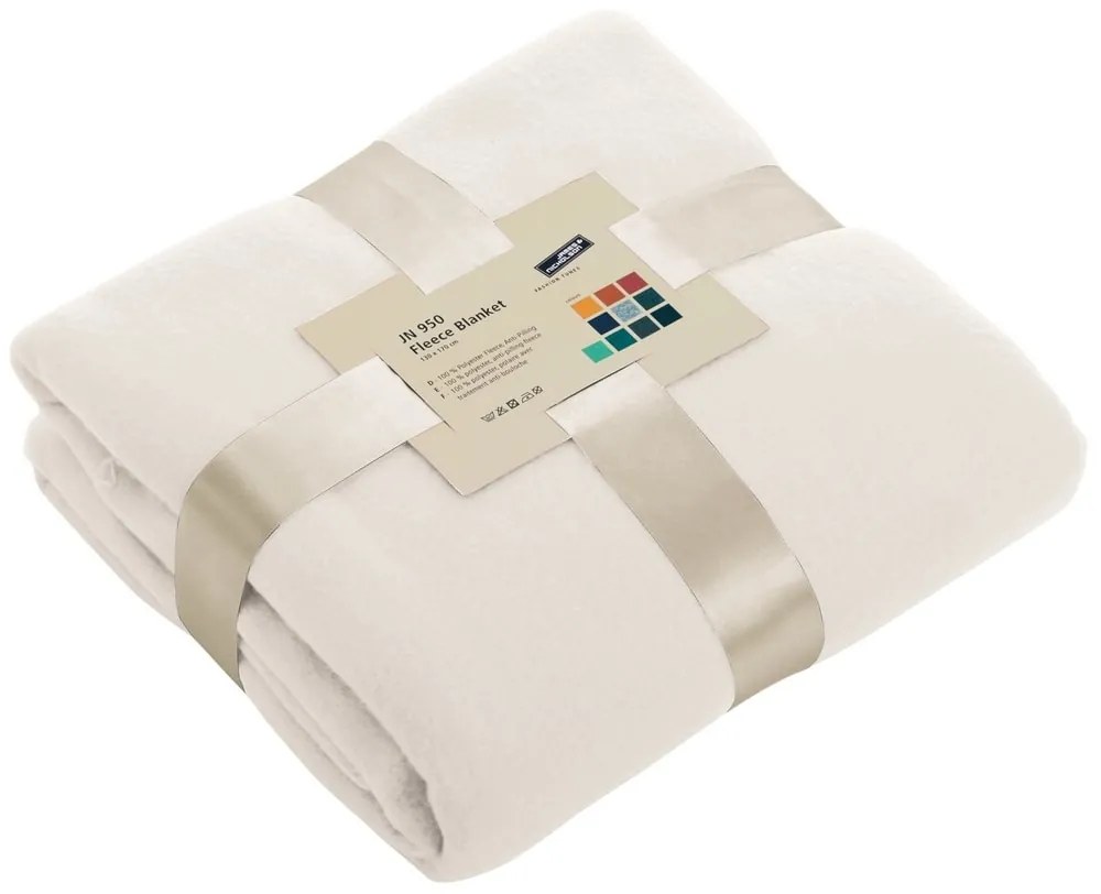 Daiber Fleecová deka 130x170 cm JN950 - Off-white | 130 x 170 cm