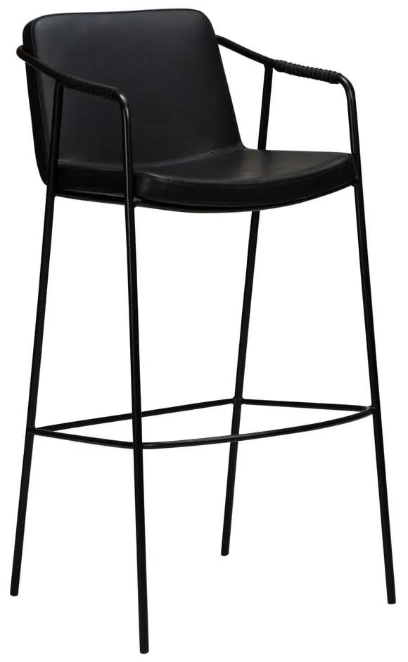 Černá barová židle z imitace kůže DAN-FORM Denmark Boto, výška 105 cm