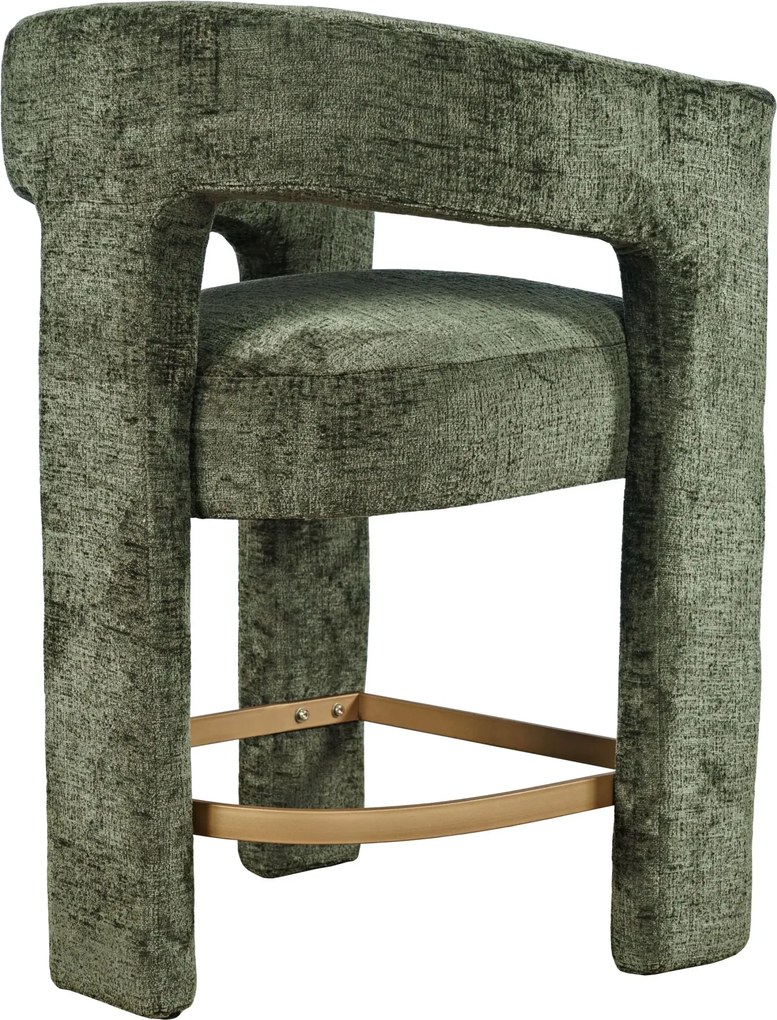 Designová barová židle Leith olivová