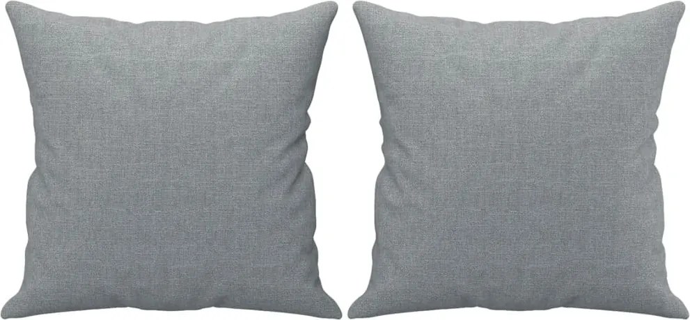 3dílná sedací souprava s polštáři světle šedá textil 3202070