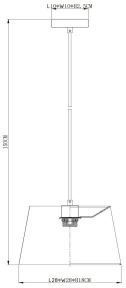Lucide 10416/01/38 - Lustr na lanku WOOLLY 1xE27/60W/230V krémová