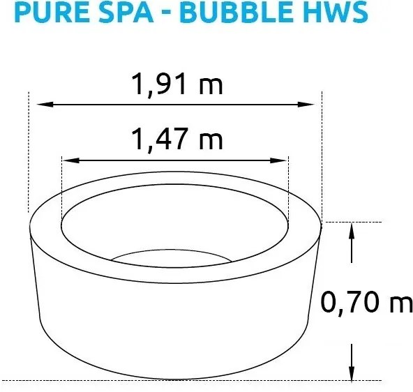 Nafukovací vířivka Marimex Pure Spa  Bubble HWS -Intex 28404EX/28426EX [60024364]
