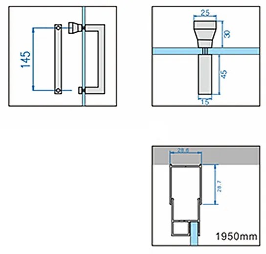 BPS-koupelny Obdélníkový sprchový kout HYD-OK06 120x100 chrom/transparent