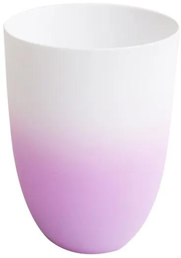 ASA Selection Váza NEON levandulový, keramika, bílá / levandulová, P.8,5cm, V.12cm