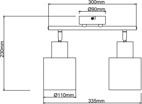 Brilliant 99838/93  Stropní svítidlo WEALD kouřové sklo