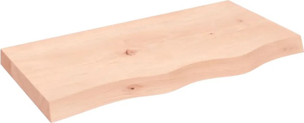Koupelnová deska 80x40x(2-6) cm neošetřené masivní dřevo 3156022