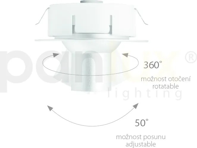 Svítidlo Panlux PICCO P1/NBT 1,8W HLINIK WW teplá bílá 3000K