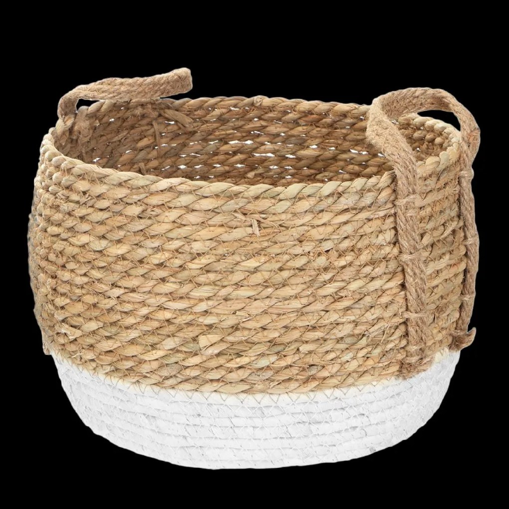 Tutumi, sada přírodních košů Boho 2ks YT21B-34, bílá-hnědá, HOM-02809