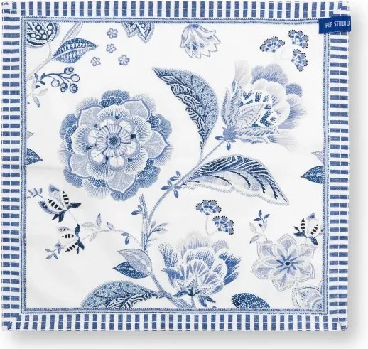 Pip Studio Royal set 4ks látkových ubrousků 40x40cm, modrý (Látkové ubrousky)