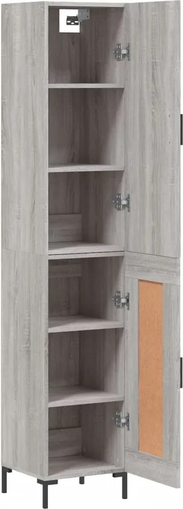 Skříň highboard šedá sonoma 34,5 x 34 x 180 cm kompozitní dřevo 3199111