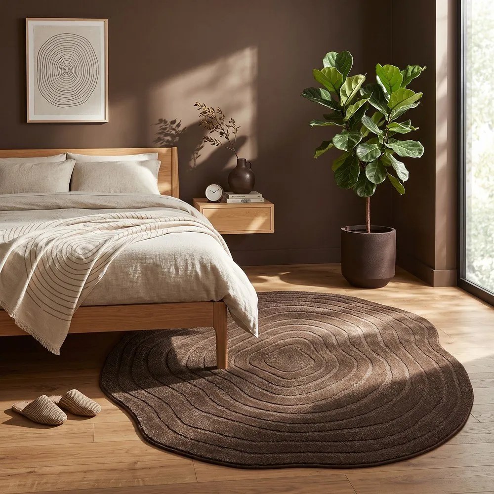 Hnědý koberec 160x230 cm Pebble – ESTE
