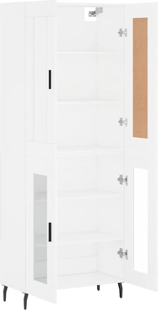 Skříň highboard bílá 69,5 x 34 x 180 cm kompozitní dřevo 3199633