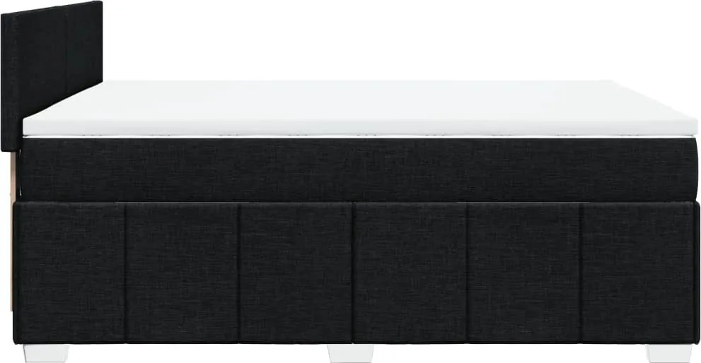 Box spring postel s matrací černá 140 x 190 cm textil 3287058