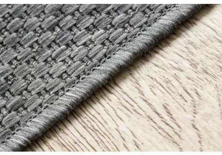 koberec SISAL FLAT 48663/920 antracit HLADKÝ velikost 140x200 cm | krásné koberce cz