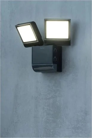 LED reflektor THEBEN s čidlem theLeda S17-100 BK černý 2x8,5W 4000K IP55