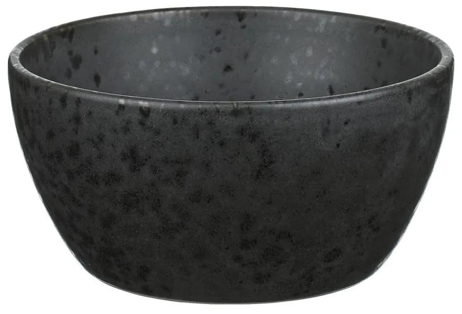 Černá kameninová miska Bitz Mensa, průměr 12 cm