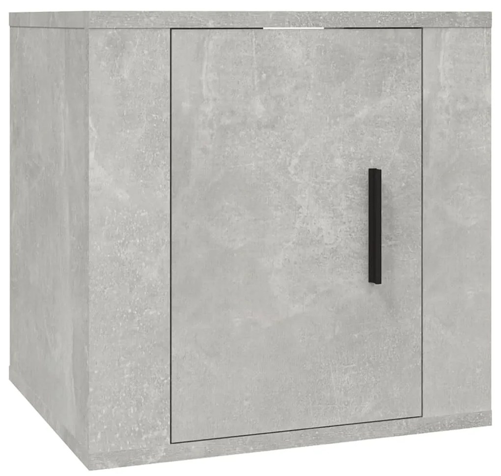 816648 vidaXL Nástěnná TV skříňka betonově šedá 40 x 34,5 x 40 cm