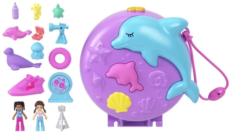 Mattel polly pocket pidi svět do kapsy záchrana delfínů, hwn96