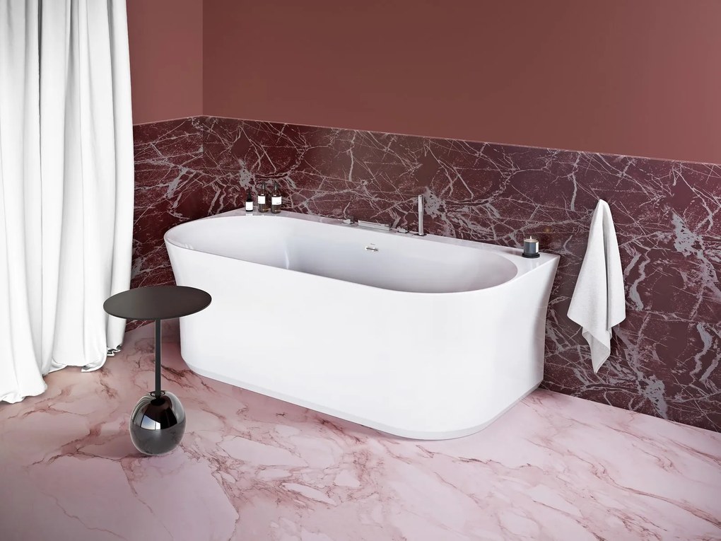 Ravak Vana Ypsilon Wall vana volně stojící ke stěně 178 x 86 cm snowwhite XC00100028