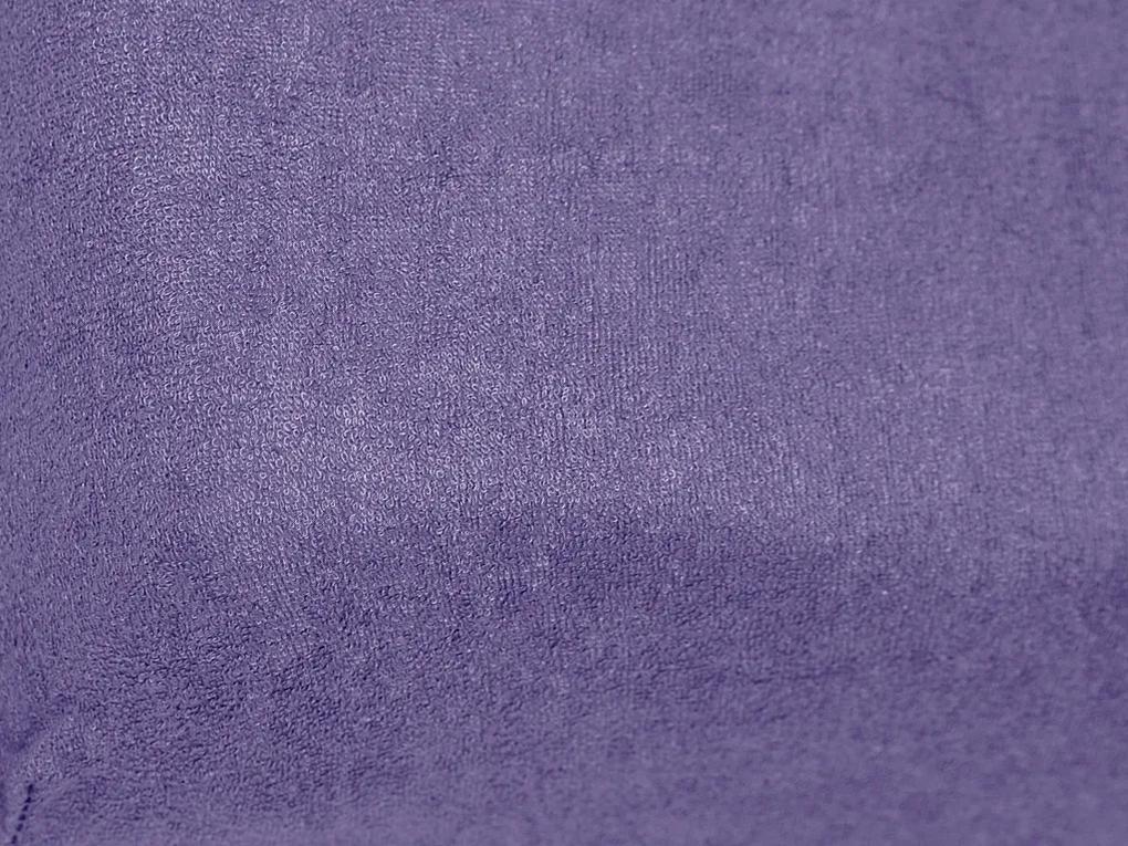 Froté prostěradlo EXCLUSIVE tmavě fialové 180 x 200 cm