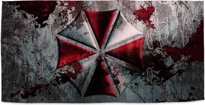 Sablio Ručník Resident Evil Umbrella Corporation Steel - 30x50 cm