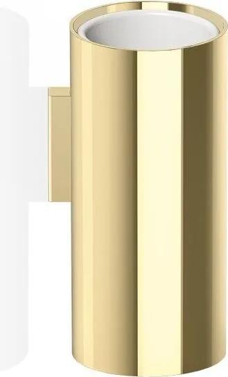 Pohár na zubní kartáčky Mikado nástěnný zlatý