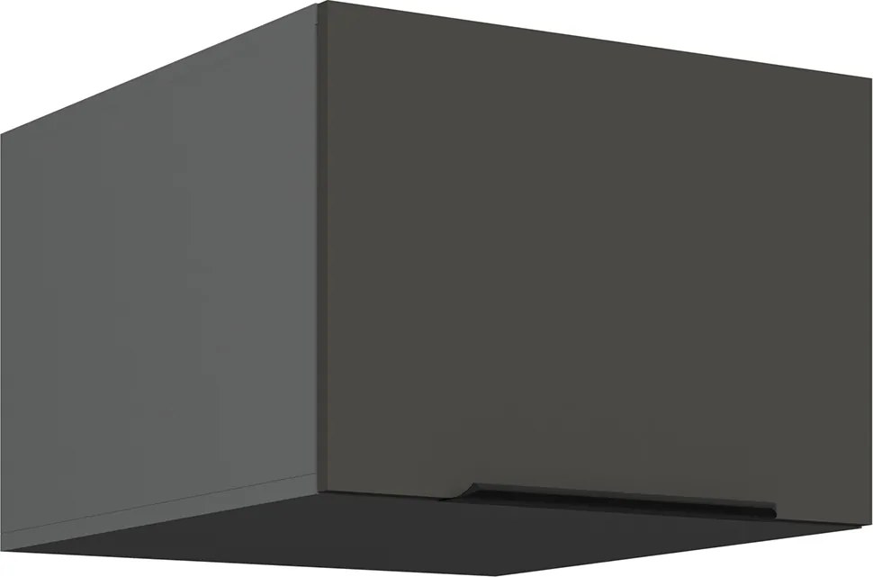 ARIA pi | horní skříňka 50 NAGU-36 1F výklopná | 50 cm | HLUBOKÁ | ANTI FINGERPRINT povrch | antracit/šedá grafit