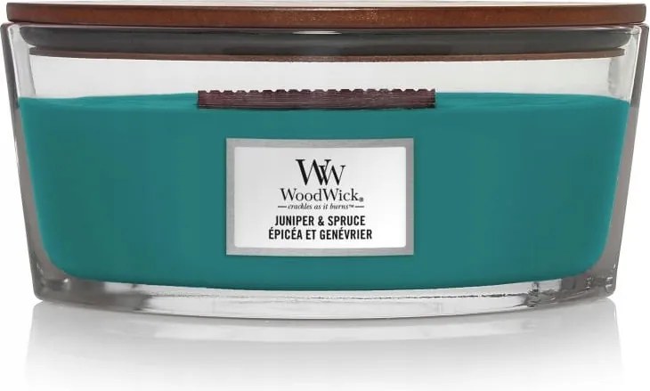 WoodWick svíčka elipsa Juniper & Spruce