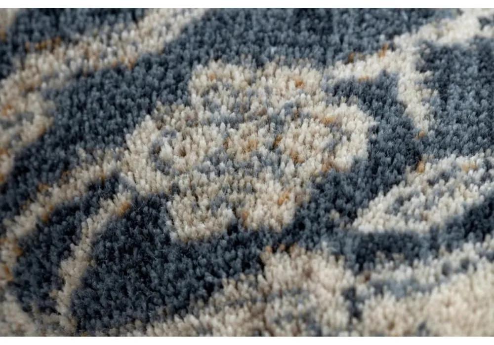 Vlněný kusový koberec Dabir modrý 200x300cm