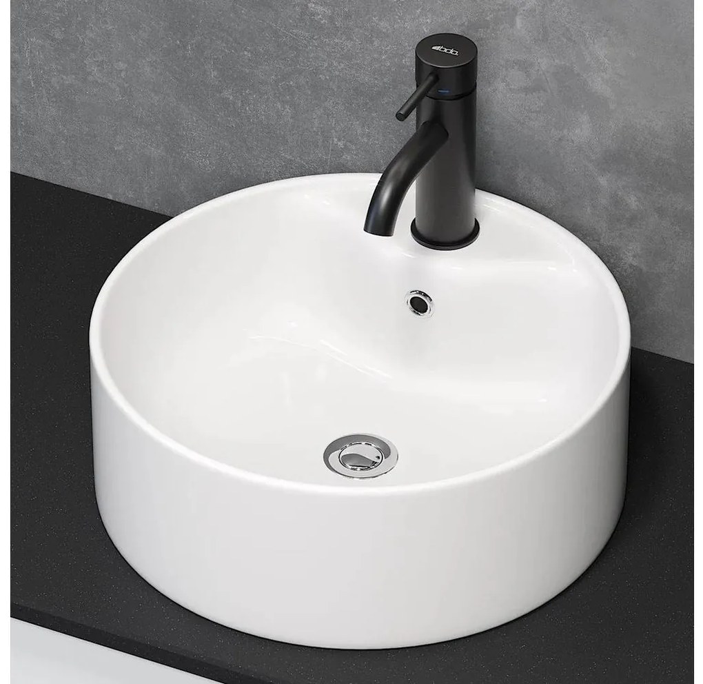 BATH DELUXE 06-038-09-11-00 - Umyvadlo na desku VIKEDAL pr. 38 cm keramika/bílá