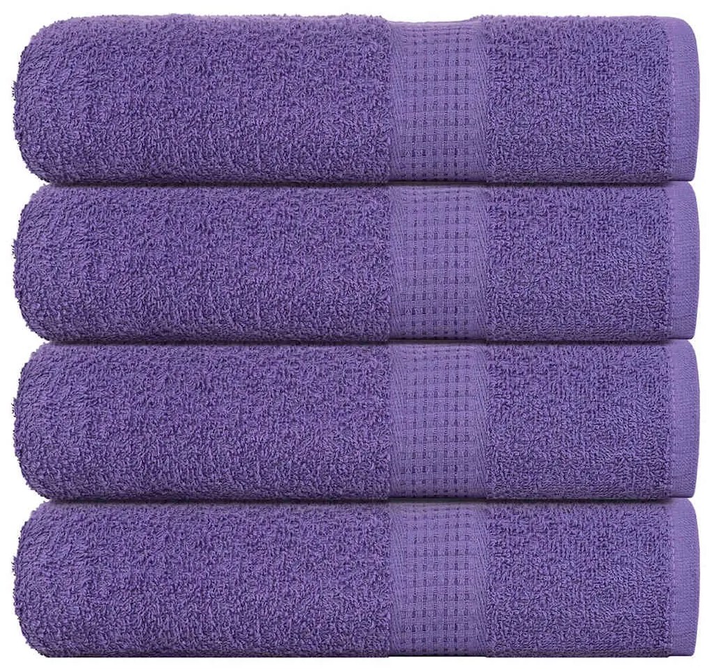 Ručníky FROGN 4 ks fialové 100x150 cm 360 g/m² 136885