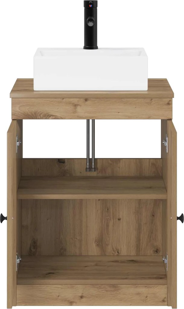 Sada koupelnového nábytku Dub artisan Kompozitní dřevo 3404257