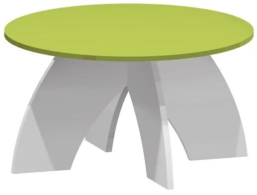 Konferenční stolek dětský Barva: ZELENÁ / BÍLÁ