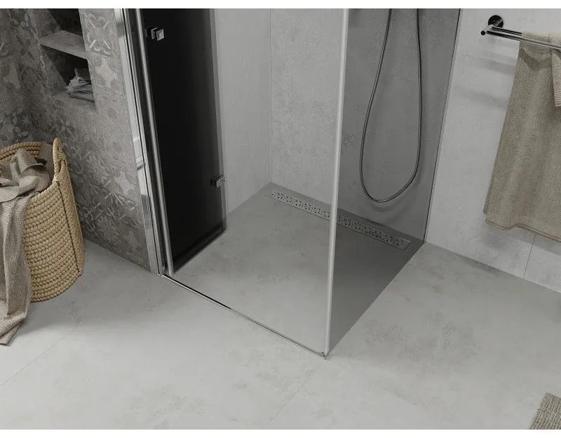 Mexen Lima sprchový kout 70x70cm, 6mm sklo, chromový profil-šedé sklo, 856-070-070-01-40