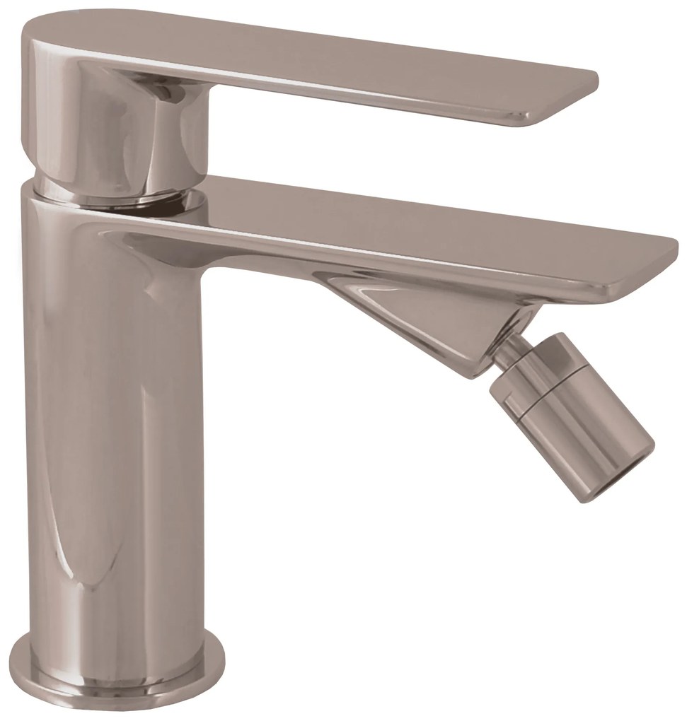 Slezák - RAV Bidetová baterie bez výpusti NIL - NL144.xMGL, Metal Grey lesk Připojovací hadičky - závit: 3/8"