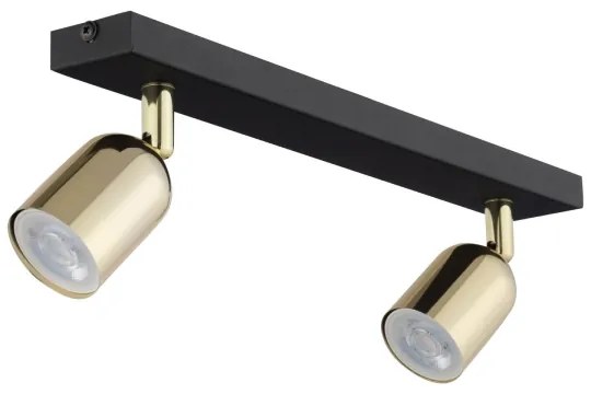 LED Bodové svítidlo TOP 2xGU10/10W/230V černá/zlatá
