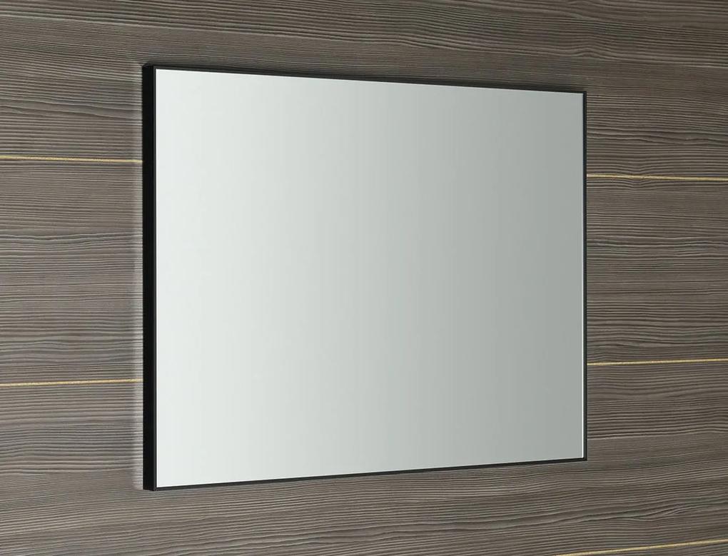 Sapho, AROWANA zrcadlo v rámu, 600x800mm, černá mat, AWB6080