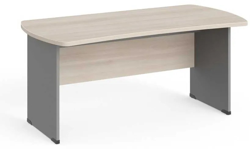 Stůl Manager 160 x 85 cm, akát světlý / šedá