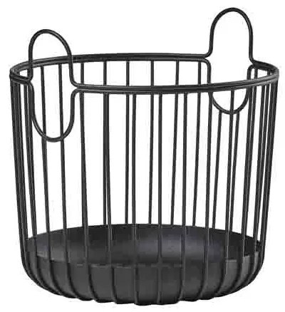 Zone Denmark Úložný kovový košík Inu Black 20x20 cm