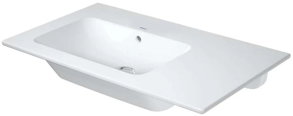 Duravit ME by Starck - Asymetrické umyvadlo 83x49 cm, s WonderGliss, bílá 23458300601